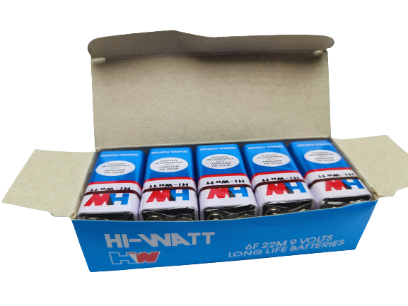 9V Original HW HI-WATT Long Life Battery 1 PC – Indian Hobby Center