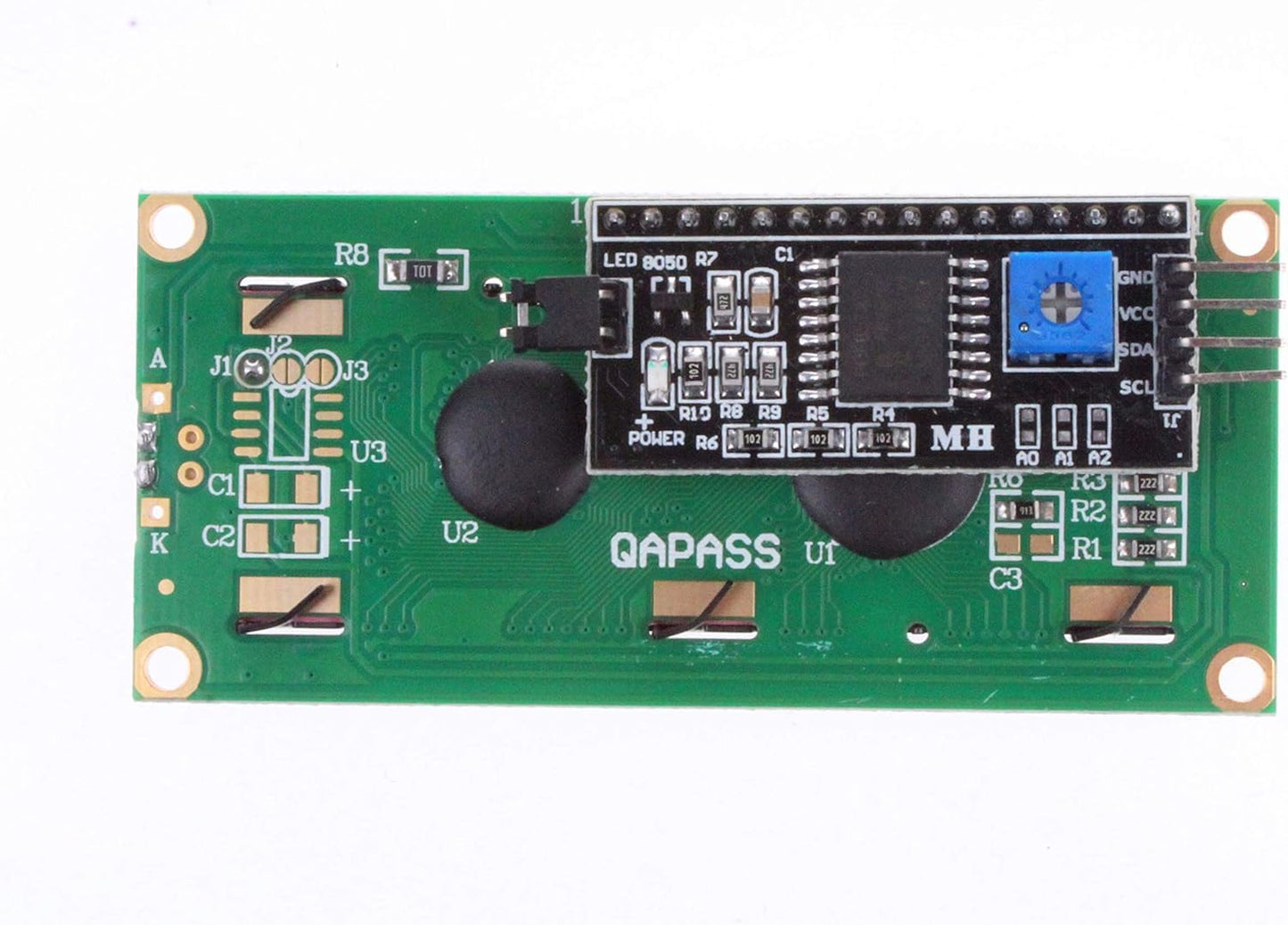 16x2 LCD with I2C Module (Yellow) – Indian Hobby Center