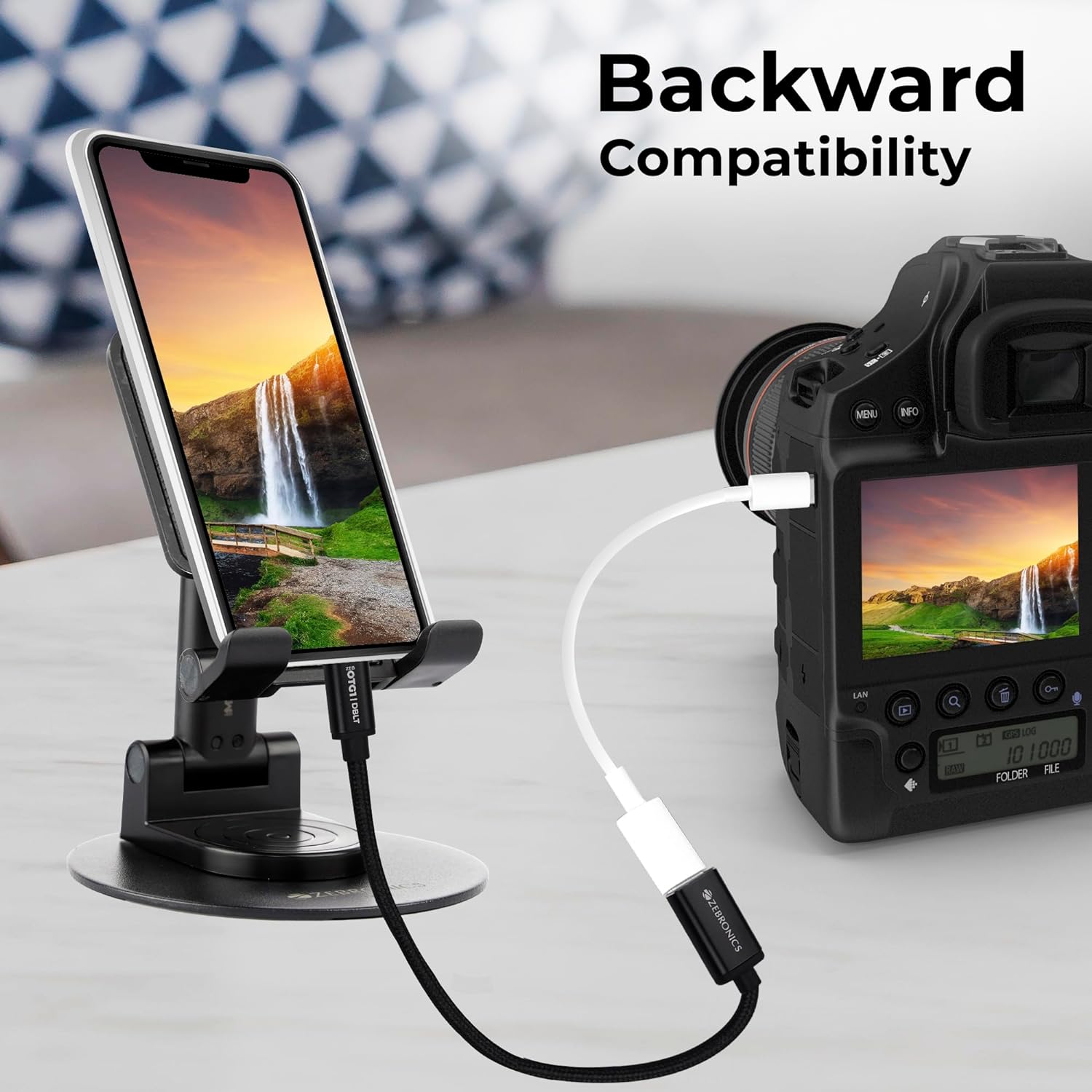 ZEBRONICS OTG1 Type C to OTG Connector with Male Type-C 3.1 Gen 1, Fem ...