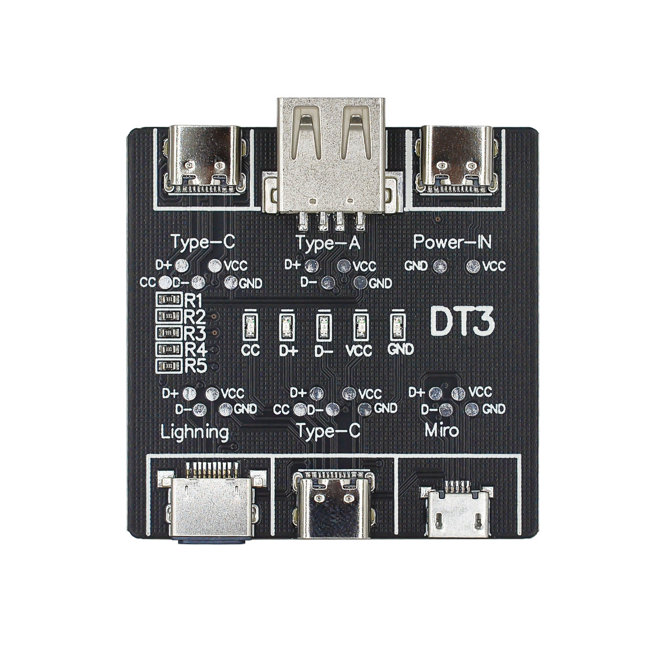 DT3 Data Line Detection Board with Type-C Interface & Fast Charging Li ...