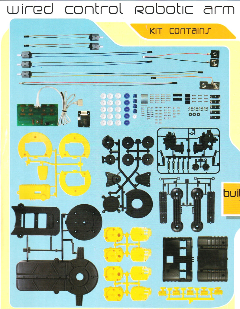 WIRED CONTROL ROBOTIC ARM KIT - DIY Robotic Arm – Indian Hobby Center