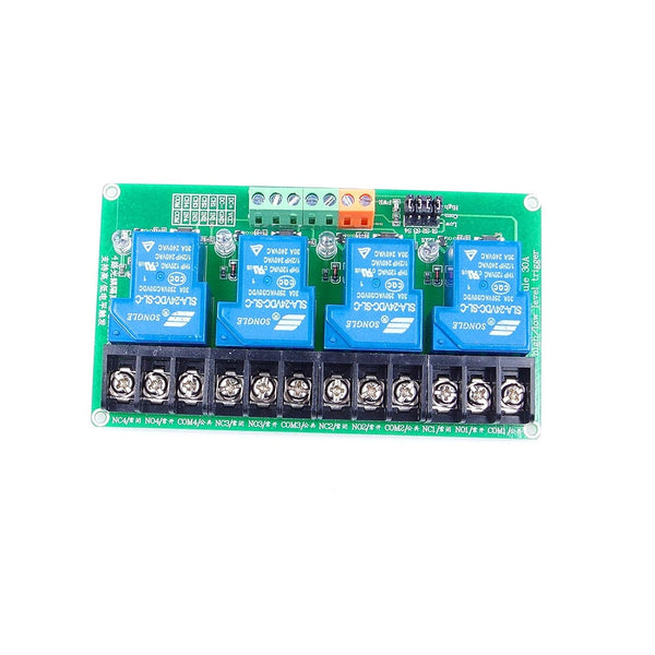 4 Channel Relay Module, 30A with Optocoupler, Isolation 24V Supports ...