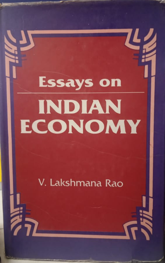 ESSAYS ON INDIAN ECONOMY BY V. LAKSHMANA RAO [HARDCOVER] OLD BOOK ...