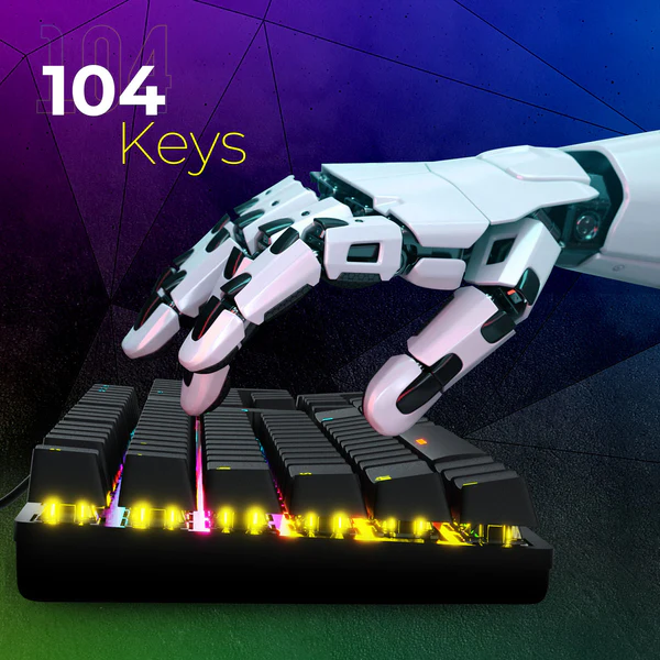 ZEBRONICS Nitro Plus Mechanical Keyboard Black (K4100M) – Indian Hobby ...