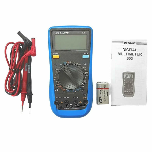 Metravi 603 Digital Multimeter 3-1/2 Digits / 1000V – Indian Hobby Center
