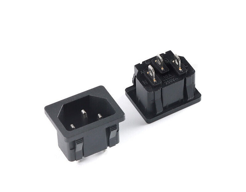 CP-22S Male Female Connector Power Supply IEC Adapter AC 250v 10a Pane ...