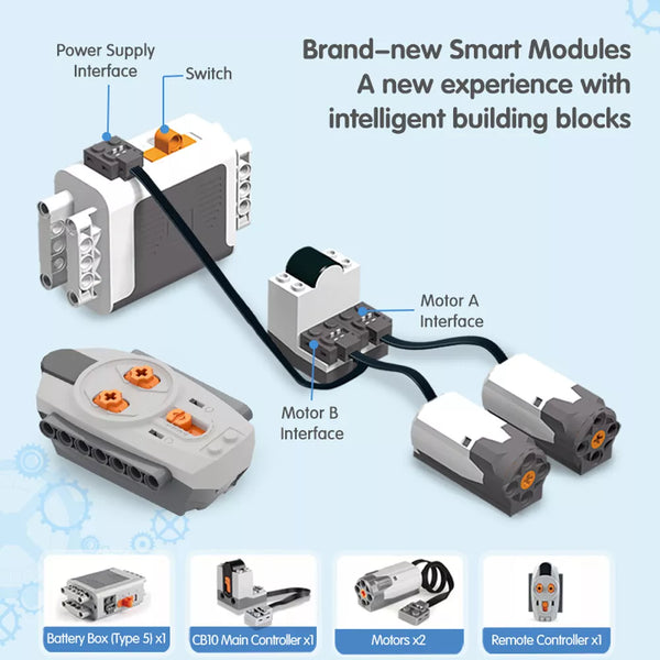 CB10 702pcs 50 in 1 Science and Education Set Building Blocks Robot DI ...