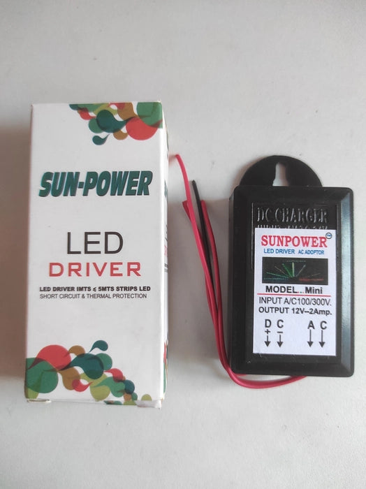 12V 2A LED Driver AC Adapter Sunpower – Indian Hobby Center