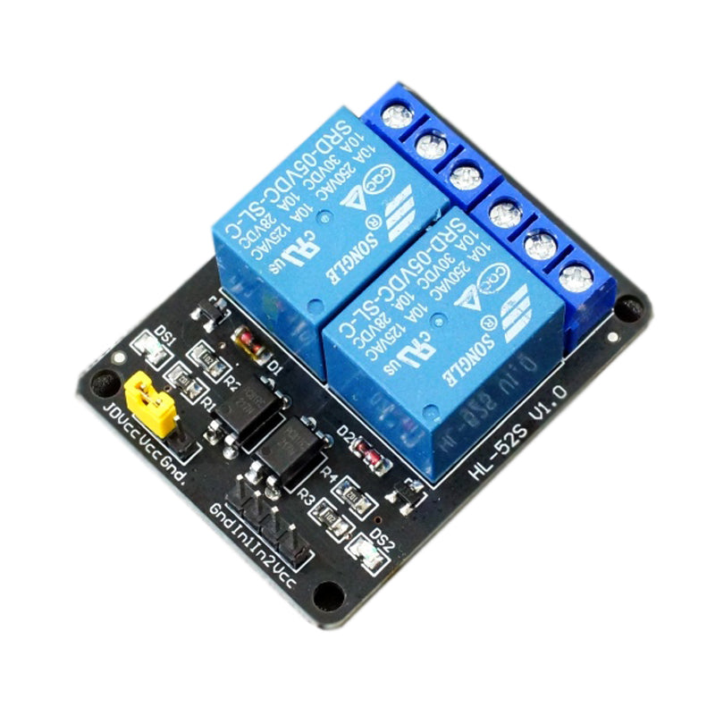5V 2Ch 10A Dual Channel Relay Module with Optocoupler – Indian Hobby Center