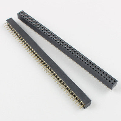 40x2 Berg Strip Female Double Header Pin 2.54mm Double Row (Pack of 1 ...
