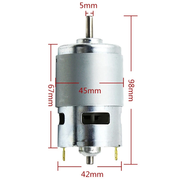 775 DC Motor DC 12V-36V 12000 RPM – Indian Hobby Center