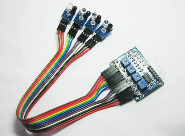 IR Obstacle Sensor Array Module - 4 Way – Indian Hobby Center