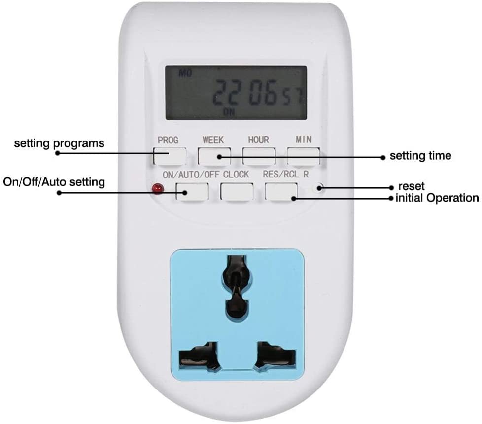 Digital Socket Timer- Weekly Timer Switch – Indian Hobby Center