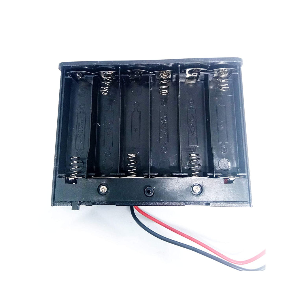 6 x AA 1.5v battery holder with cover – Indian Hobby Center