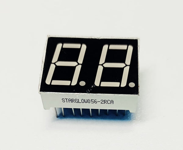 2 Digit 7 segment display 056CA Red 0.56 inch – Indian Hobby Center