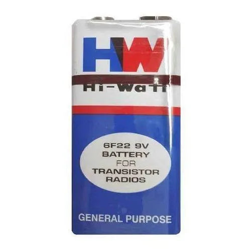 9V Original HW HI-WATT Long Life Battery 1 PC – Indian Hobby Center